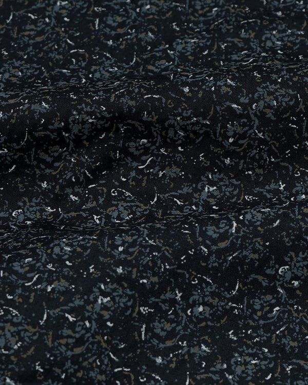 Black Shirt with Small Prints - Putra